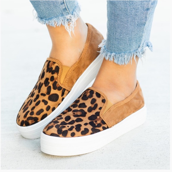 Shoes | Leopard Slip On Sneakers | Poshmark